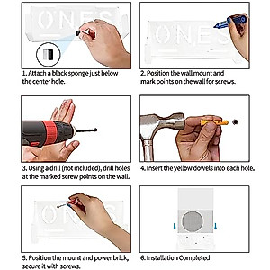 Wall Mount for Xbox One S, Metal Wall Mount Holder for Xbox One S, Space Saving Hanging On Wall Xbox One S Wall Mount