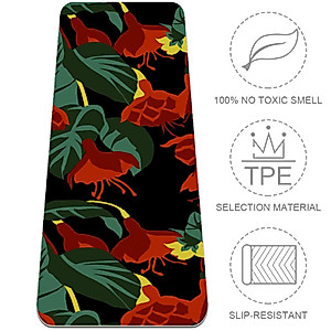 Dragon Sword Abstract Flower Premium Thick Yoga Mat Eco Friendly Rubber Health&Fitness Non Slip Mat for All Types of Exercise Yoga and Pilates (72" x 24" x 6mm)