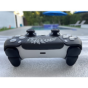 TLOU2 Fan Art Replacement Ellie & Joel Plus Tattoo Touchbar Front Housing Shell Faceplate and Touchbar for PS5 Controller