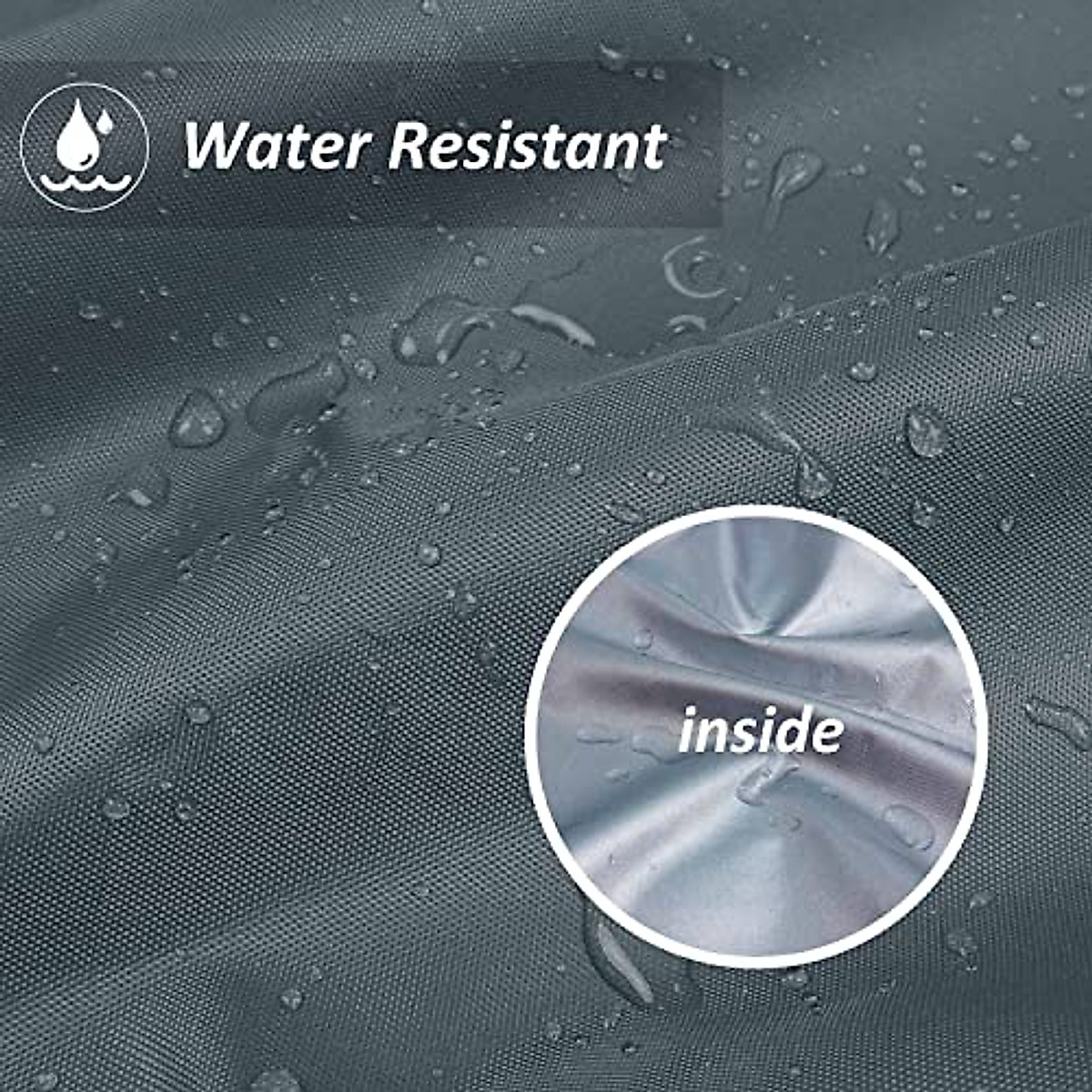 PAMYO King Mattress Bag for Storage Moving Protector, Waterproof Reusable Mattress Cover with Heavy Duty 8 Handles Water Resistant Zipper Closure and 2 Adjustable Straps, Gray