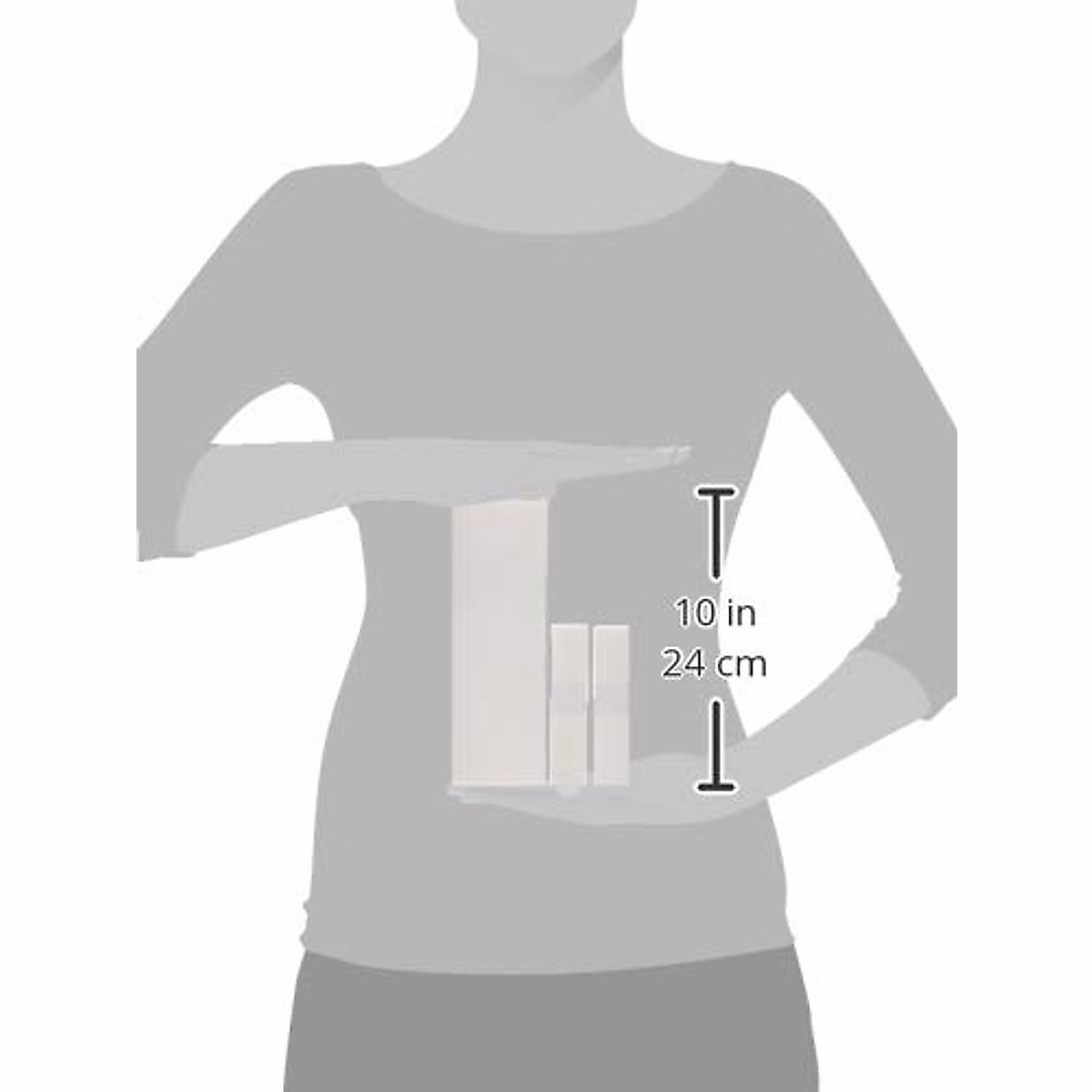 FantaSea Non Woven Facial and Body Wax 100 Strips, 50 small 50 large