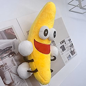 2023 Shovelware Brain Game Plush - 10" Cute The Dancing Banana Plushies Toy for Fans Gift - Soft Stuffed Figure Doll for Kids and Adults - Birthday Easter Basket Stuffers Choice