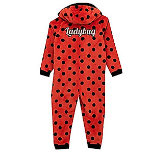 Miraculous Girls' Ladybug Onesie Size 7 Red