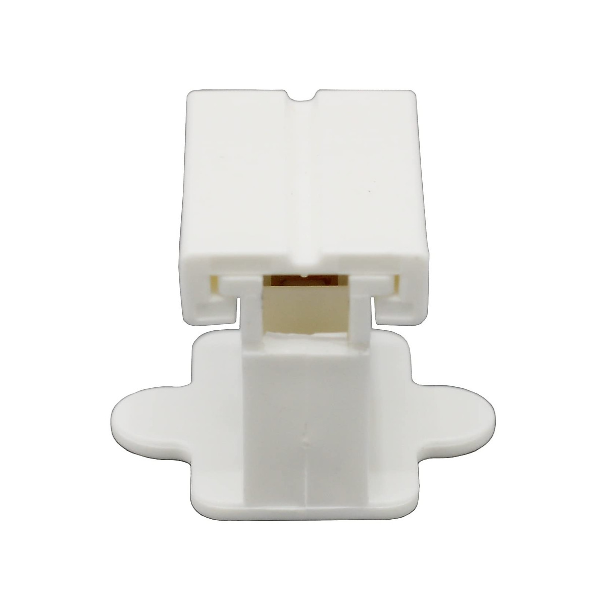 Creative Hobbies® White SPT-1 Female Slip On Plug, Zip Plug, Vampire Plug, Gilbert Plug, Slide Together Plug Add On Outlet | Pack of 5