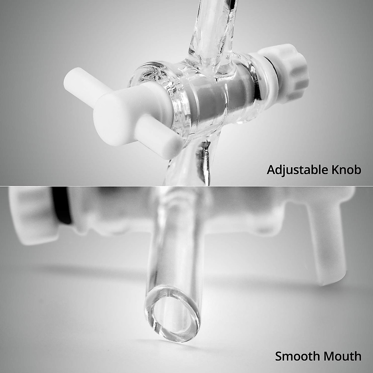 QWORK 1000ml Separating Funnel with 24/29 Joints and PTFE Plug