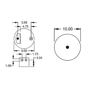 TORQUE Air Spring Bag for Navistar Trucks (Replaces Firestone 1190, 9875, W01-358-1190, W01-358-9875, Goodyear 1R12-432, 1R12-689 & Navistar 3541731C1) (TR1190)
