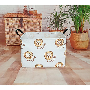 VAIVUSTO Rec Toy Box Chest Kids Hamper Storage Basket Collapsible Organizer Bin Gift Baskets for Home/Dorm/Kitchen/Pet/Office/Closet/Shelf