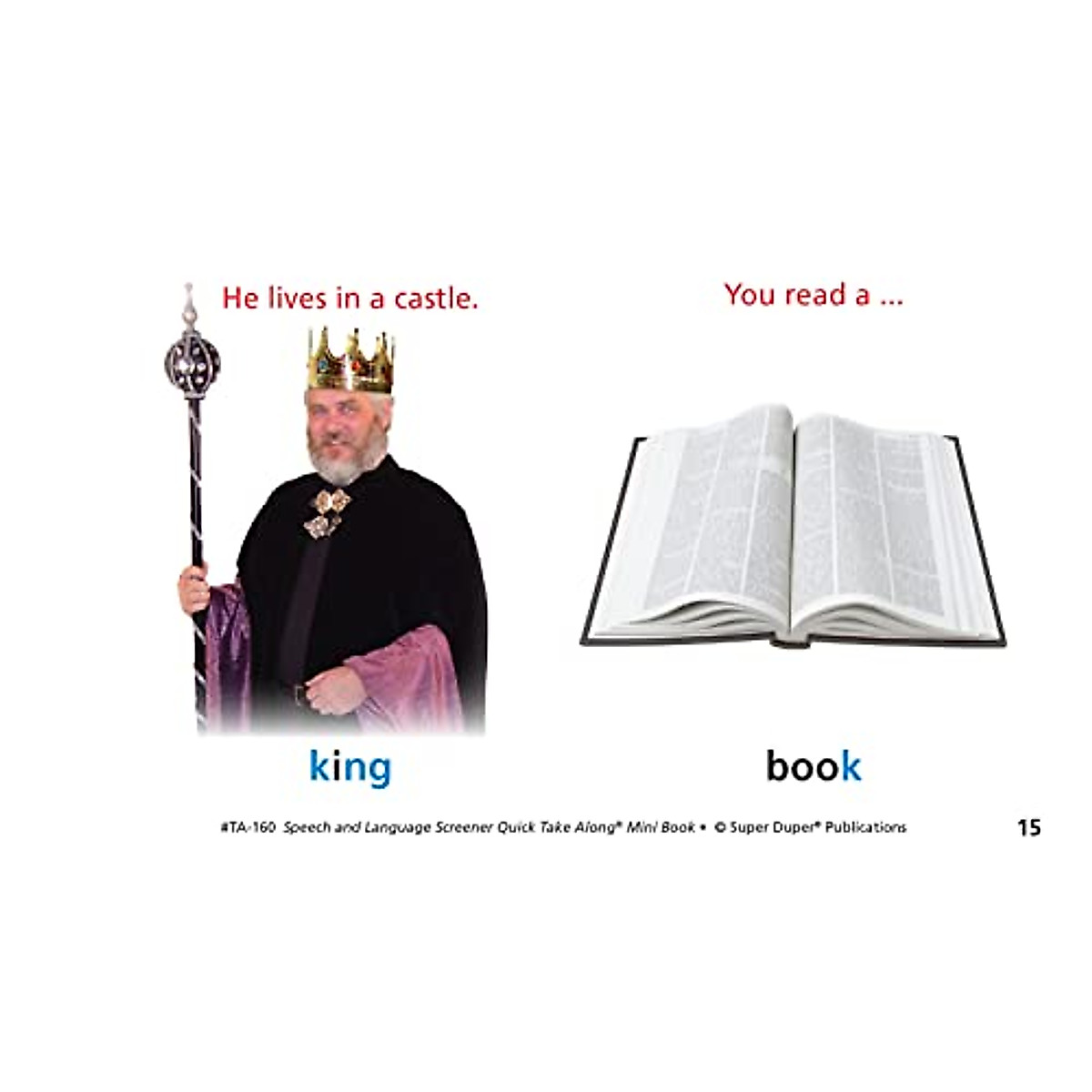 Super Duper Publications | Speech and Language Screener Quick Take Along® Mini-Book | Educational Learning Resource for Children