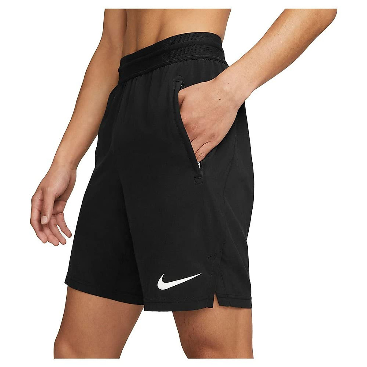 Nike Pro Dri-FIT Flex Vent Max Men's 8" Training Shorts (as1, Alpha, m, Regular, Regular, Black/White)