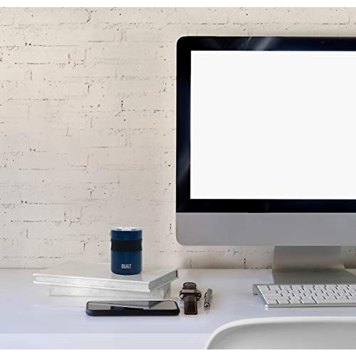 BUILT 12 Ounce Double Wall Stainless Steel Desk Mug