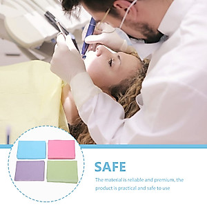 Ciieeo 40pcs Dental Drapes Bibs Medical Tray Cover Eyelash Extension Supplies Microblading Supplies Dental Napkins Nail Tech Must Haves Protection Tablecloth Wood Pulp Paper