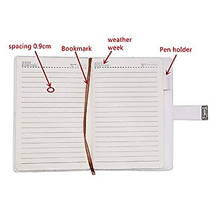 Sealei A5 (8.47 X 5.9 Inch) Lock Journal Diary Notebook Combination Locking Journal Diary,Diary with Combination Lock (Style 1)