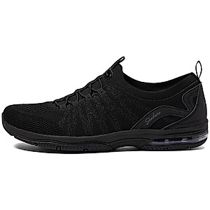 SKECHERS Women's Active-AIR Sneaker, Black, 8.5
