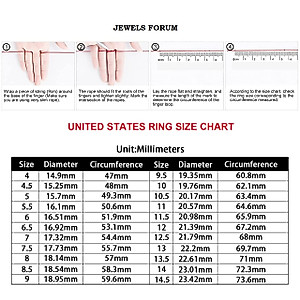 JEWELS FORUM 0.80 Carat Moissanite Engagement Ring 14K Gold Plated Sterling Silver Anniversary Wedding Band Ring For Women Pave Setting (Color-DEF/Clarity-VS2-SI1)(yellow gold)