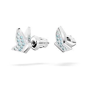 Swarovski Lilia Butterfly Necklace, Earrings, and Bracelet Crystal Jewelry Collection, Blue Crystals in a Rhodium Tone Finished Setting