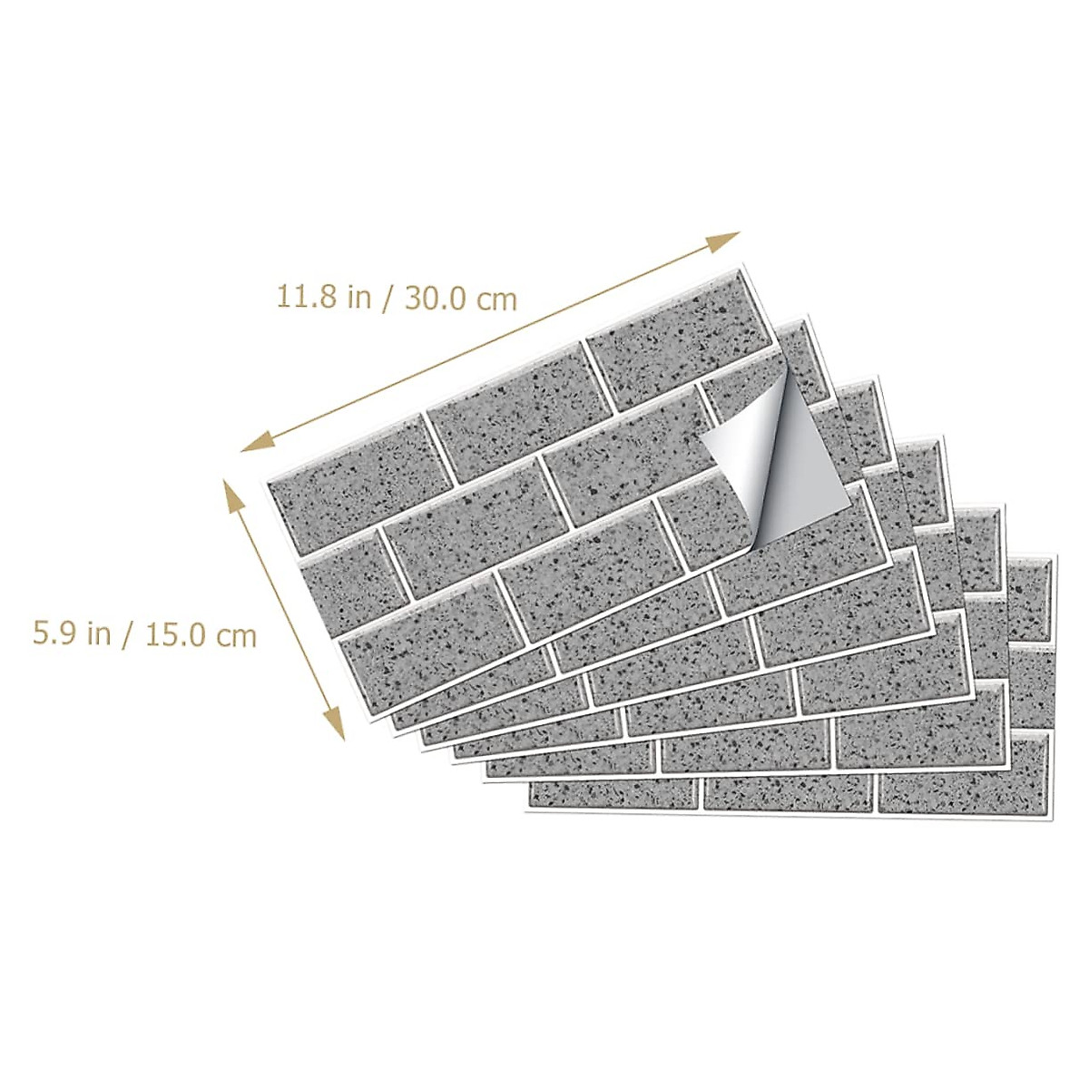 Homoyoyo 6pcs Stove Oil Proof Wall Sticker Kitchen Cabinet Decor Wedding Stickers Vinyl Floor Tile Stickers Oilproof Kitchen Backsplash Vinyl Wall Tiles Cupboard PVC Mural