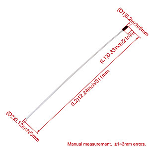 5pcs Oil Car Plastic ion Antenna Tube with Caps for RC Car 02057 White
