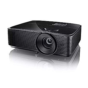 FMOGE Mini Projector DLP Projector with 10W Speaker 3600 Lumens Support 3D Resolution 1920x1200 Portable Projector (Color : Black, Size : One Size)