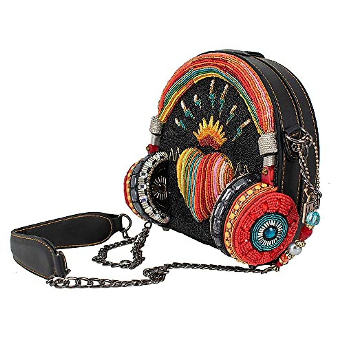 Mary Frances Listen in Crossbody Headphones Handbag, Multi