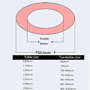 DOUKI 40In Tempered Glass Lazy Susan Turntable For Dining Table Swivel Serving Plate, Thick Tempered Glass Turntable Rotating Serving Tray Brown (Color : Brown, Size : 70cm(28inch))