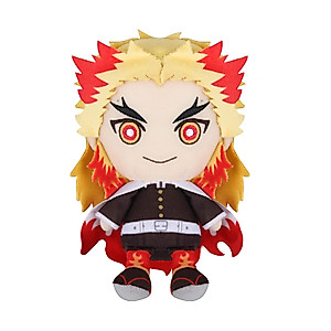 LINKOM Plush Doll Toy Anime Figure Kyoujurou/Uzui Tengen Stuffed Plushie Cute Toys Keychain Cosplay Props Halloween (Rengoku Kyoujurou, 18cm/7inch)