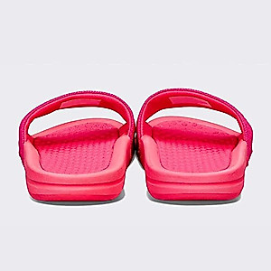 APL: Athletic Propulsion Labs Women's Big Logo TechLoom Slide, (Neon Pink, 7, numeric_7)