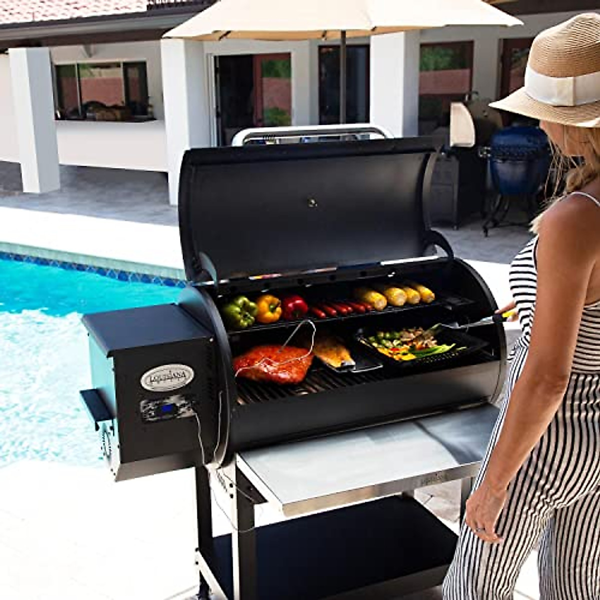 Digital Thermostat Control Board Kit for Louisiana Grills G2 Parts Number 50125 Compatible with Louisiana CS570 CS450 LG700 LG900 with Meat Probe,RTD Temperature Probe,Hot Rod Ignitor