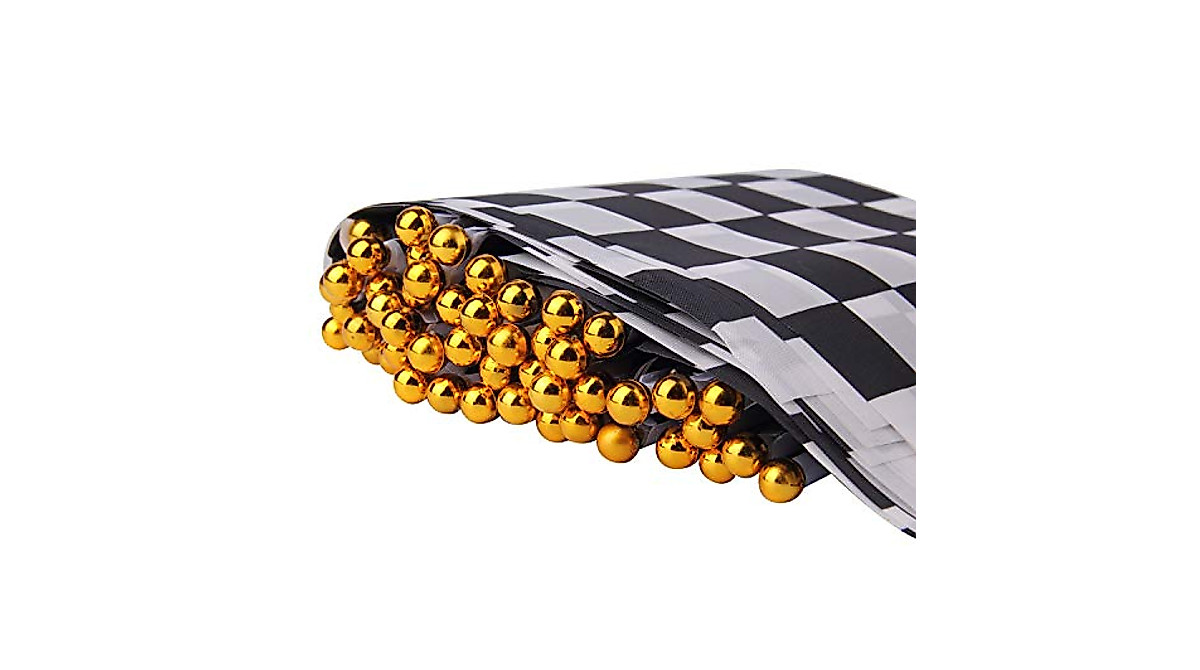 Checkered Race Flags & Banner Set for Racing Parties | HRLORKC
