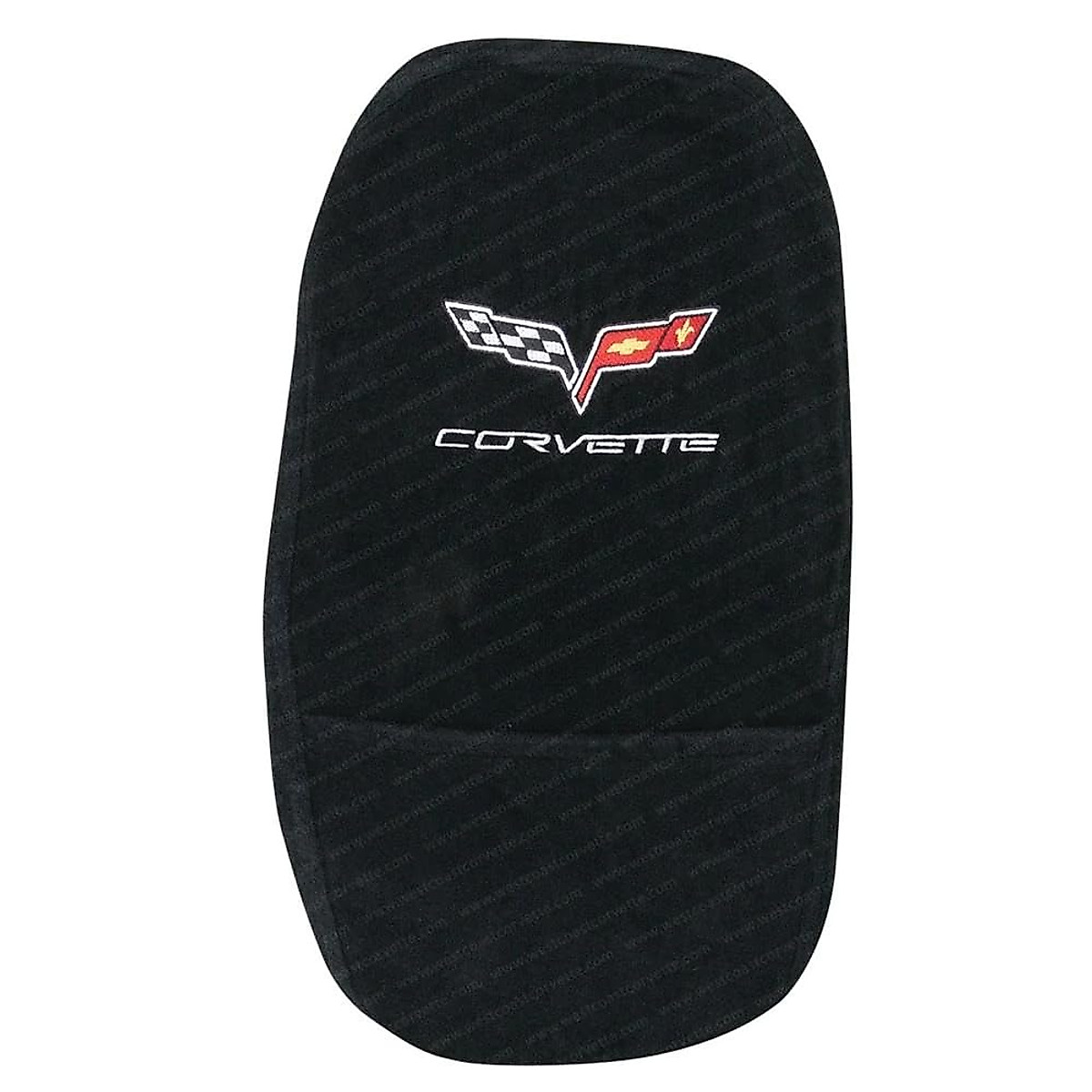 SR1 Performance C6 Center Console Cover with Embroidered Emblem for 2005-2013 C6, Z06, ZR1, Grand Sport Corvette