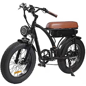 Bezior Electric Bike XF001 for Adults, 20" x 4.0 Fat Tire Electric Bicycle, UL Certified 1000w Motor 48V 12.5Ah Removable Lithium Battery, 28MPH Snow Beach Mountain E-Bike 7 Speed Gear Ebikes
