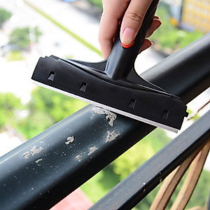 EHDIS Razor Blade Scraper, 6" Scraper Adhesive Remover Tool with 10 Double-Edge Blades for Cleaning Paint, Caulk, Adhesive, Label, Decal, Sticker from Window, Glass, Tile, Floor, Stove Top