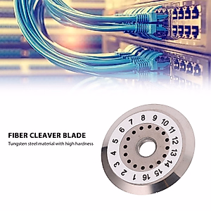 22mm Fiber Cleaver Blade 16 Sides Fiber Optical Cutting Wheel Replacement for SKL‑6C ET‑20S HB‑6C Cutter Fiber Cleaver