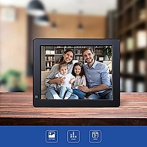 LOVCUBE 9Inch Digital Photo Frame L09F - Digital Picture Frame with 1024 x 768 HD 4:3 IPS Display, USB and SD Card Slots and Remote Control
