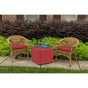 Naturesroom Sunbrella Patio Cushions -Wicker Seat Pad - 19.5" W x 19.5" L x 2.5" T, Outdoor Chair Cushion with Comfort, Style & Durability Designed for Outdoor Living - Made in The USA