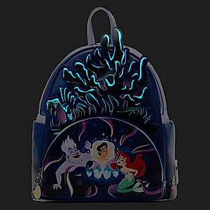 Loungefly The Little Mermaid Ursula Lair Glow Double Strap Shoulder Bag