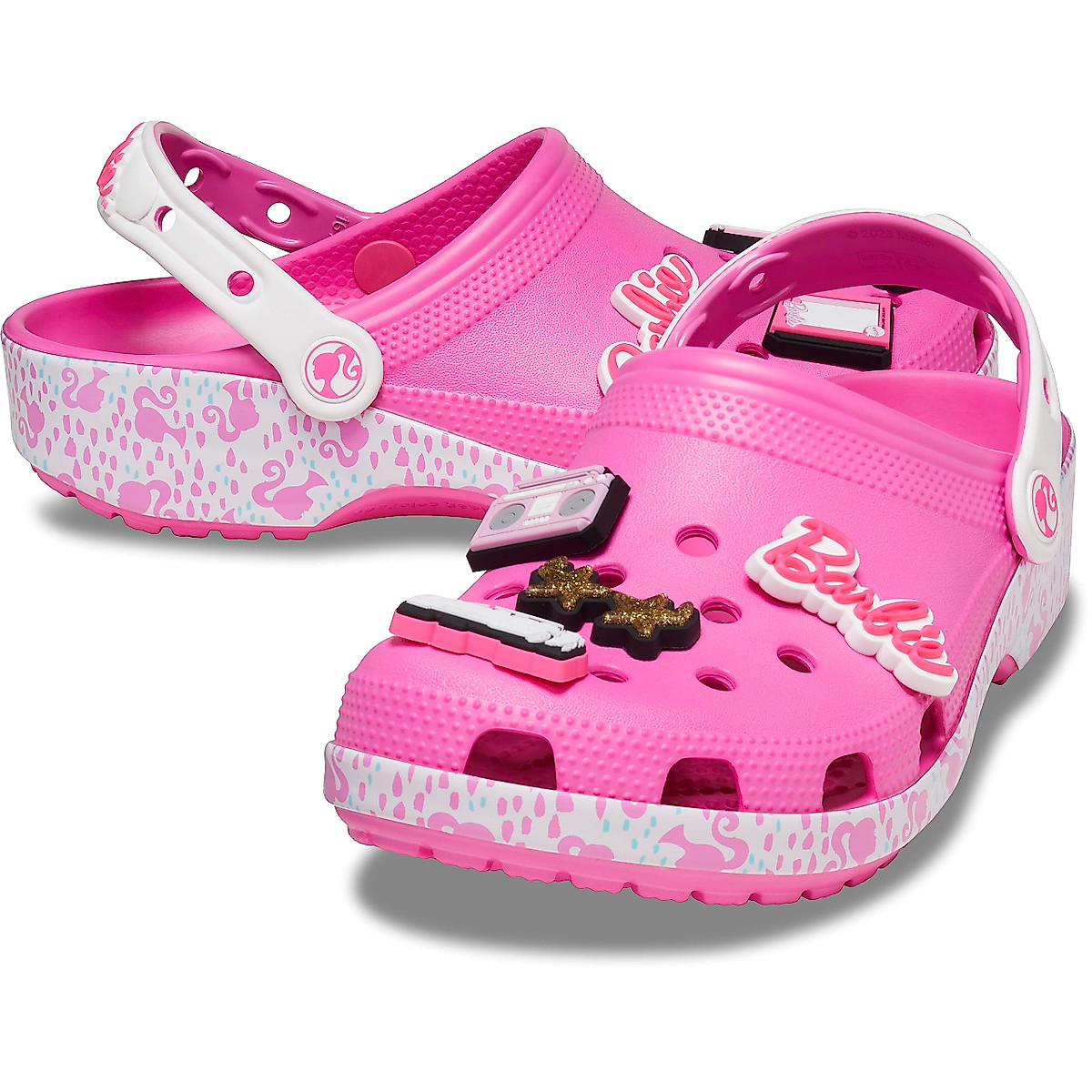 Crocs Unisex Barbie Classic Clogs, Electric Pink, Numeric_5 US Men