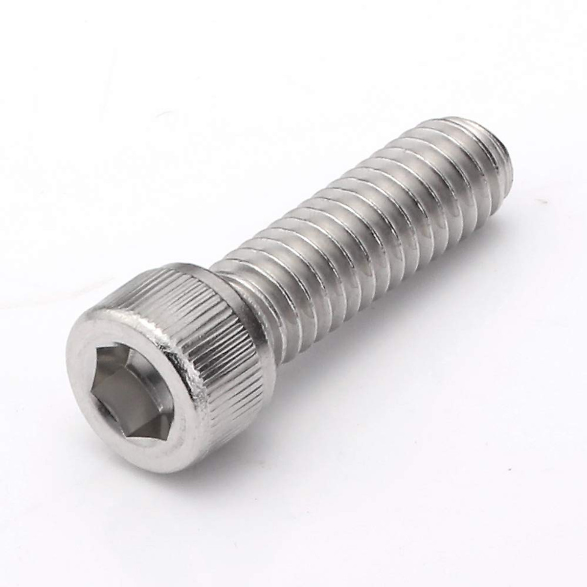 1/4-20 x 1/2", 5/8", 3/4", 7/8", 1" Socket Head Cap Screws, Stainless Steel 18-8 (304), Bright Finish, Fully Threaded, Allen Hex Drive, 50 PCS