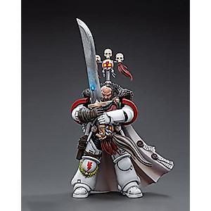 Pipigirl JoyToy × Warhammer 40K Genuine License 1/18 Soldier, White Scars, 4inch Army Military Extreme Warrior Models Action Figures Kits (Captain Kor'sarro Khan)