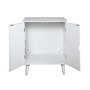 Penn-Plax Cat Walk Furniture: Contemporary Home Cat Litter Hide-Away Cabinet – All White