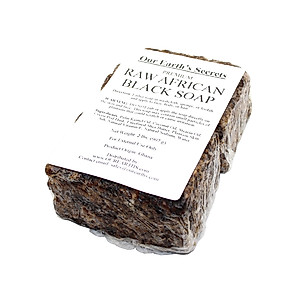 Our Earth's Secrets Natural Raw African Black Soap 2 lbs