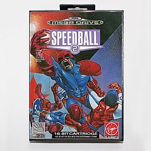 Speedball 2 16 Bit Sega Md Game Card With Retail Box For Sega Mega Drive For Genesis