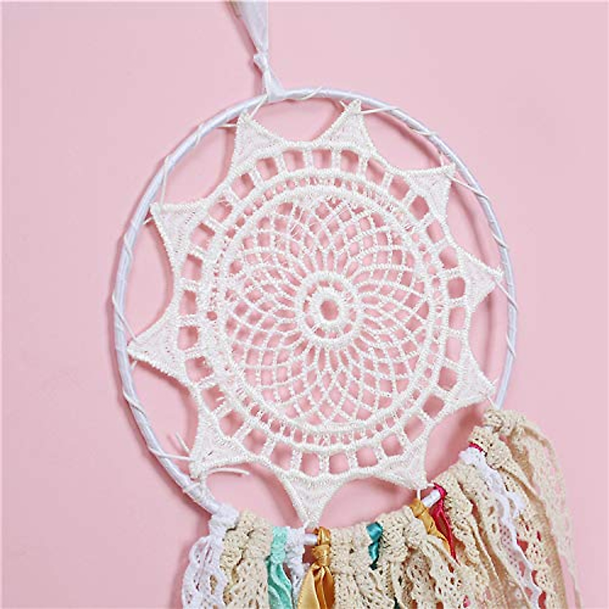 OHOME Boho Dream Catcher Handmade Colorful Macrame Dreamcatcher for Wall Hanging Home, Wedding, Garden Decor, Girls Kids Bedroom Decoration Blessing Gift