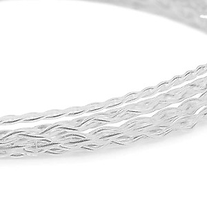 GEEKRIA Apollo Silver-Plated Audio Cable Compatible with Sennheiser HD25, HD25-1 II, HD25-C, 3.5mm (1/8'') Replacement Headphones Cord for Hi-Resolution Audiophile, HiFi Headset (5ft/1.5m)