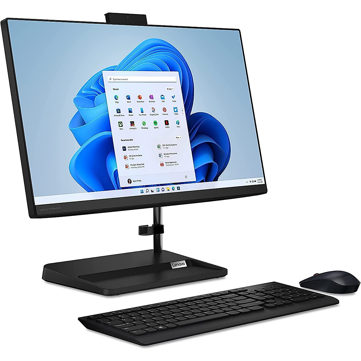 Lenovo IdeaCentre AIO 3i, Intel Core i5-1240P Processor, 16GB RAM, 1TB SSD Storage, 27" FHD Touchscreen Display, Windows 11 Pro