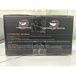 YTLEMON Ramen Bowls Set of Ceramic, 2 Sets of 34 Ounces Large Japanese Serving Bowls with Chopsticks and Spoons Forks, Dinnerware for New Apartments Suitable as Housewarming Gifts (A: Blue)