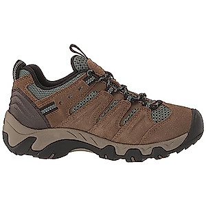 KEEN Women's Headout Low Height Waterproof All Terrain Hiking Shoes, Shitake/Dark Forest, 8