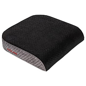 Kolbs Extra Large Seat Cushion | Stylish Plush Velvet Cover | X-Large Memory Foam for Office Chair, Car Seat Cushion Wheelchair Cushion | Cushion Back Pain Coccyx Pain Relief | Carry Handle