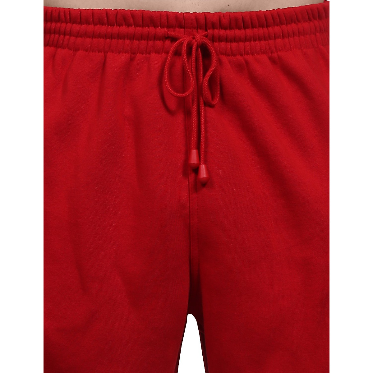 NE PEOPLE Men’s Cargo Pants – Lightweight Comfy Jogger Sweatpants Fleece Elastic Waistband Workout Casual Active Sports NEMP17 Red 4XL