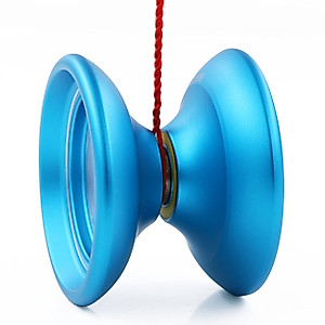 MAGICYOYO Responsive Yoyo K7-Metal Yo Yo for Kids Beginner, Professional Replacement Unresponsive Ball Bearing for Advanced Yoyo Players + Removal Bearing Tool + Storage Bag + 10 Yoyo Strings