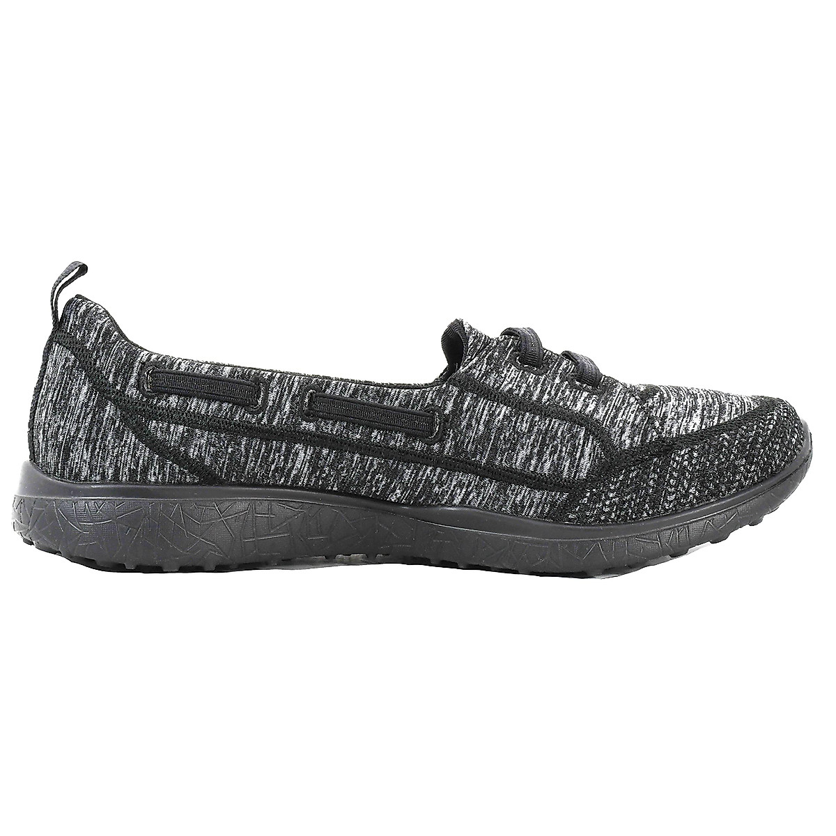 Skechers Women's Microburst Topnotch Sneaker Black/Black 8 Wide